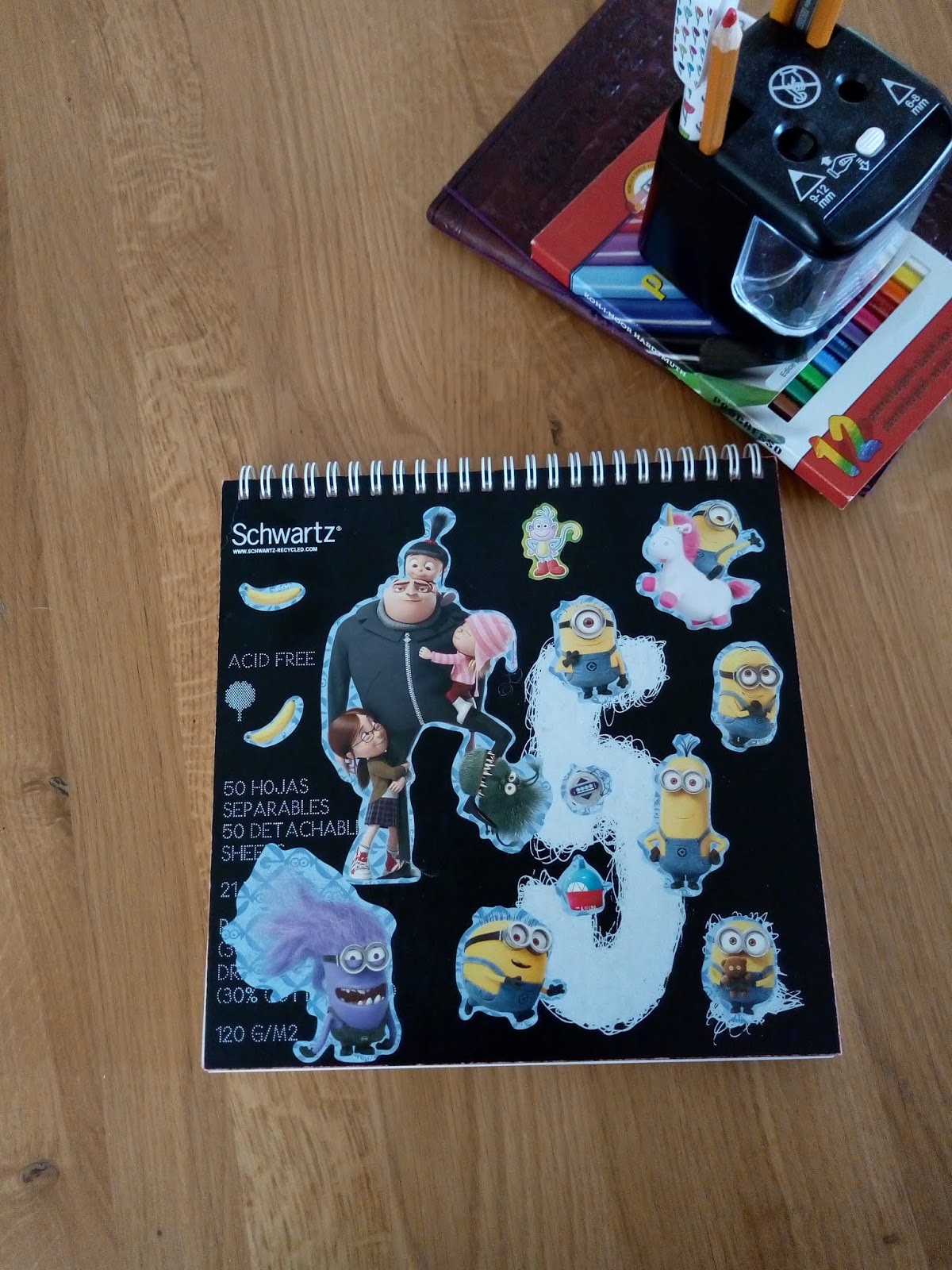 My sketchbook + How to make stickers.