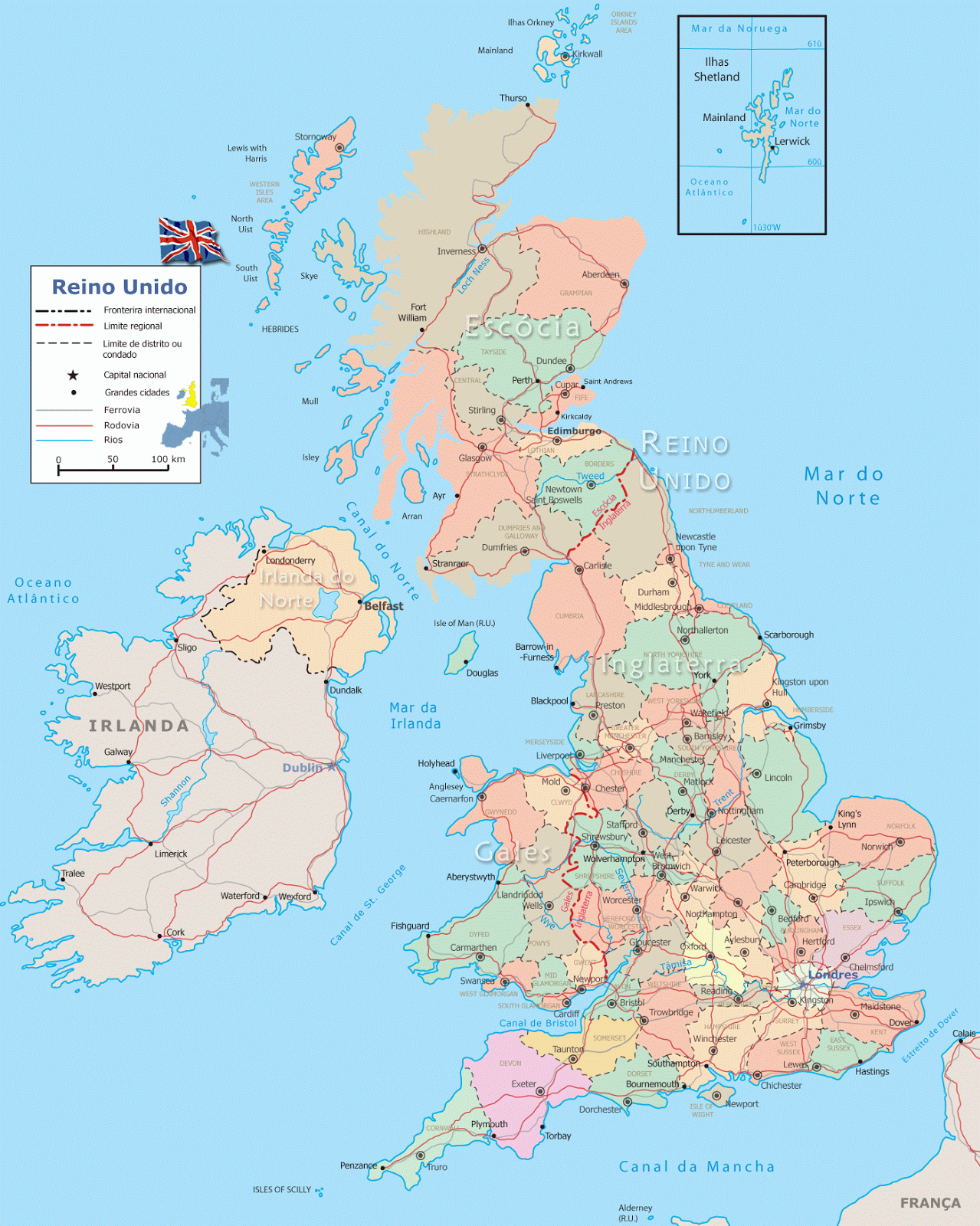 Descarga todos los mapas de Inglaterra, Reino Unido y Gran Bretaña ...