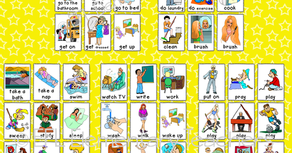 EFL Elementary Teachers: Routine Verbs for ESL/EFL learners