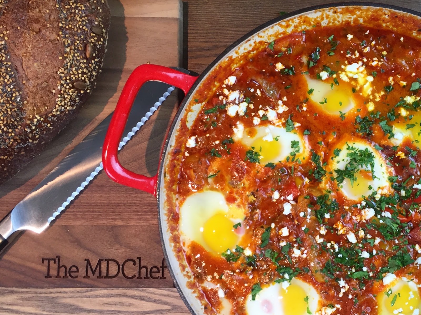 TheMDChef: "Israeli Good" Shakshuka with Saffron and Herbs
