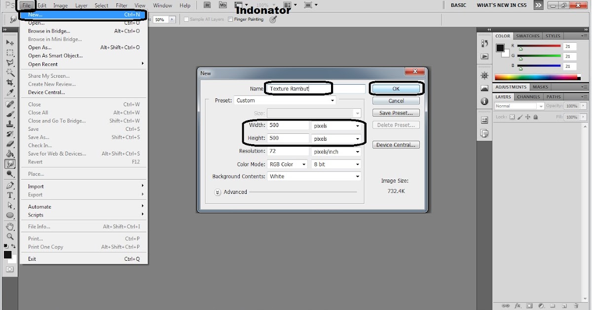 Indonator: Membuat Texture Rambut di Photoshop