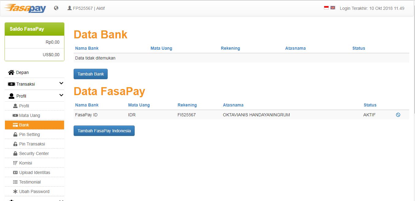 ZONA FOREX: CARA MUDAH CEPAT DAN TEPAT DAFTAR FASAPAY COM DAN ID