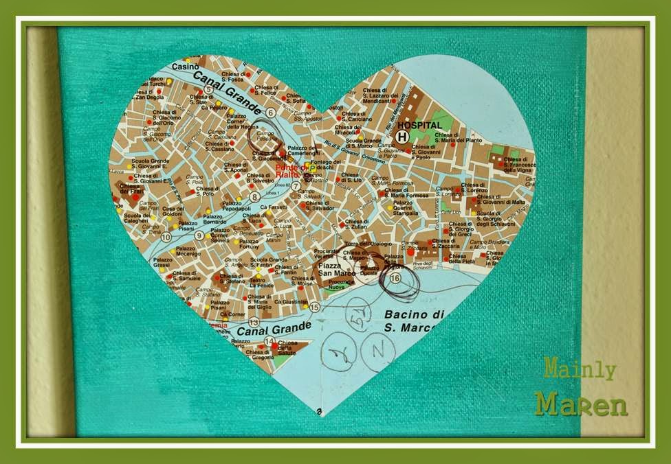 Mainly Maren: Travel Memories: Heart Map Collage