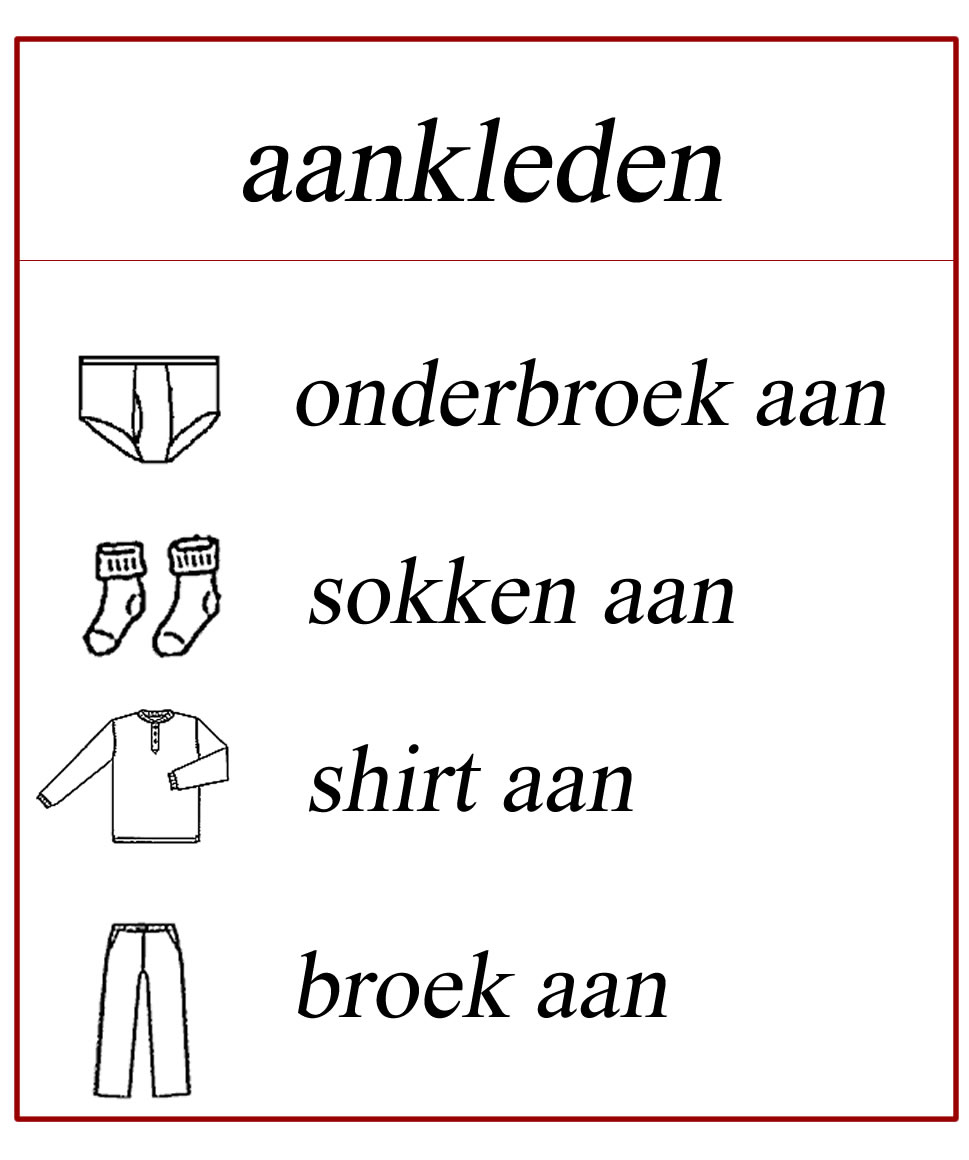 Picto kaartjes als hulpmiddel