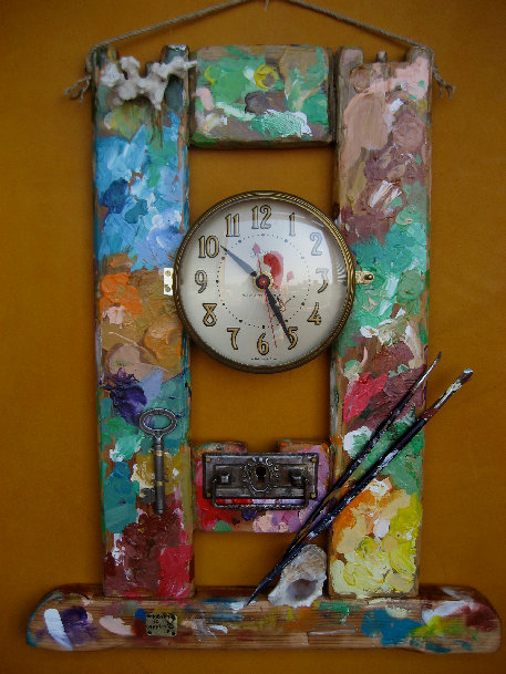 My Art Glass World: Some amazing clocks from some really old(odd??) stuff