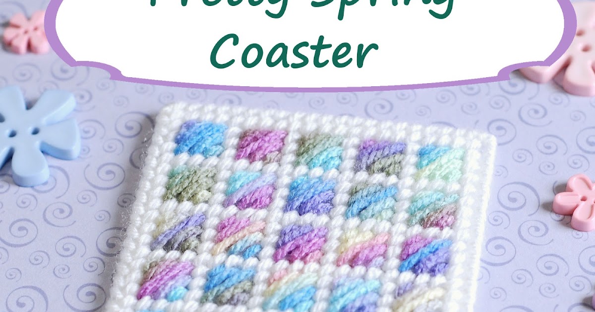 Strings Away!: Free Friday: Pretty Spring Coaster