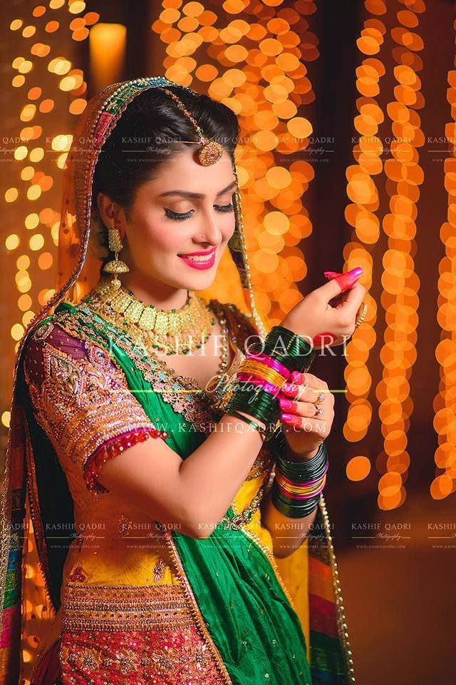 Ayeza Khan In Awesome Mehndi Dress | The Concepts Of Mehndi Dress With ...
