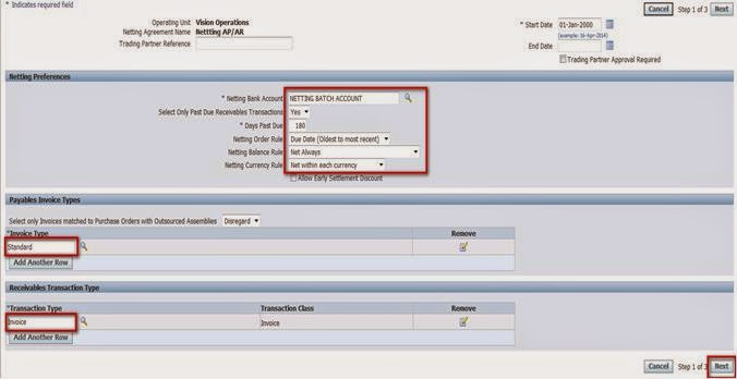 Oracle Applications: Oracle AR/AP NETTING