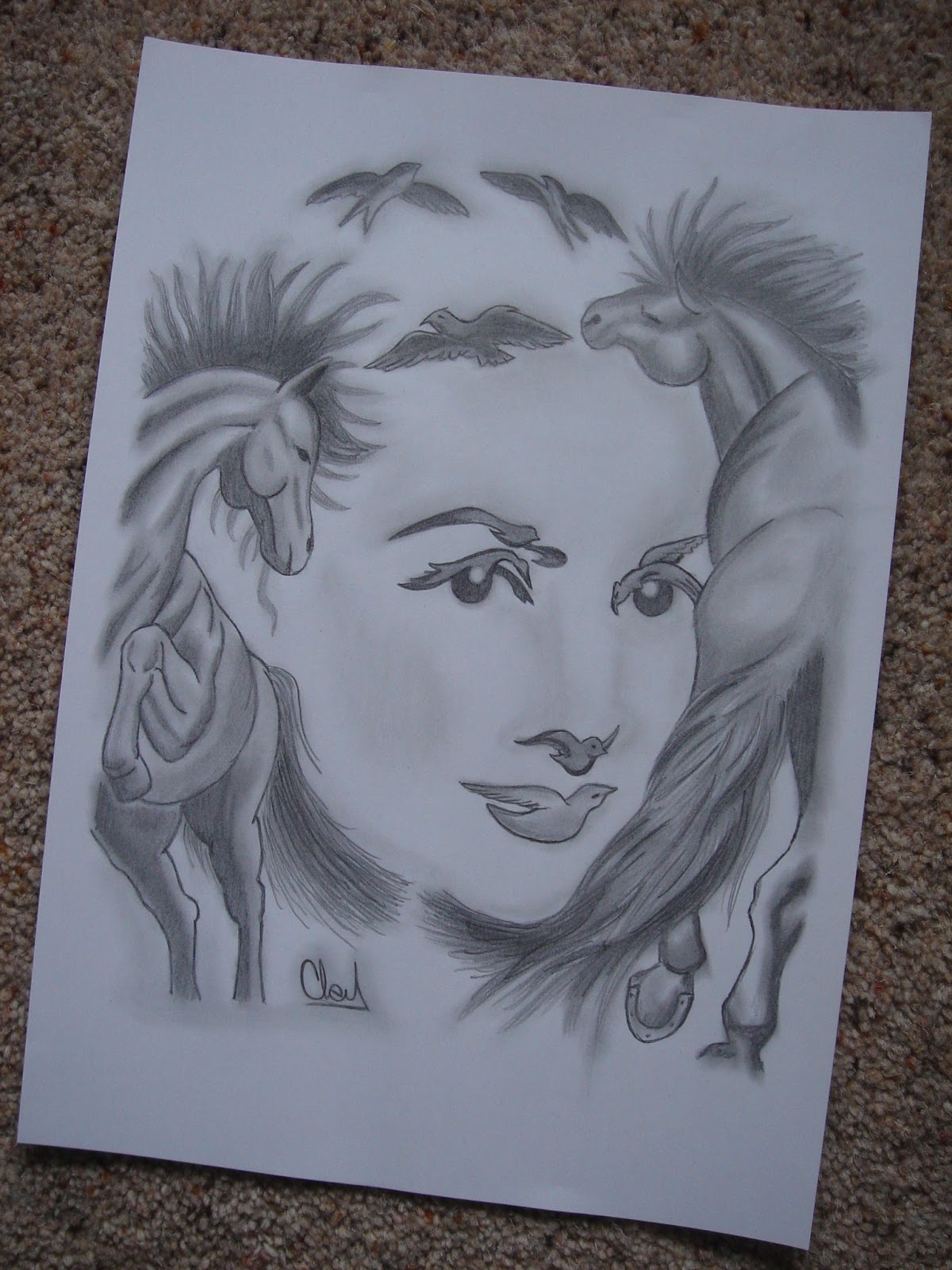 Desene in Creion by Claus: 2în1