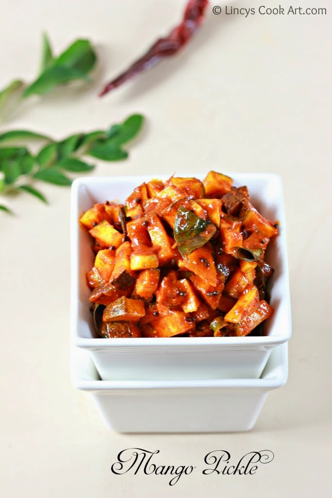 Manga Achar/ Mango Pickle/ Instant Mango Pickle/ Kadugu Manga Achar ...