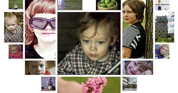 PhotoEffect: Heart Shaped Photo Collage in GIMP [Free Template]