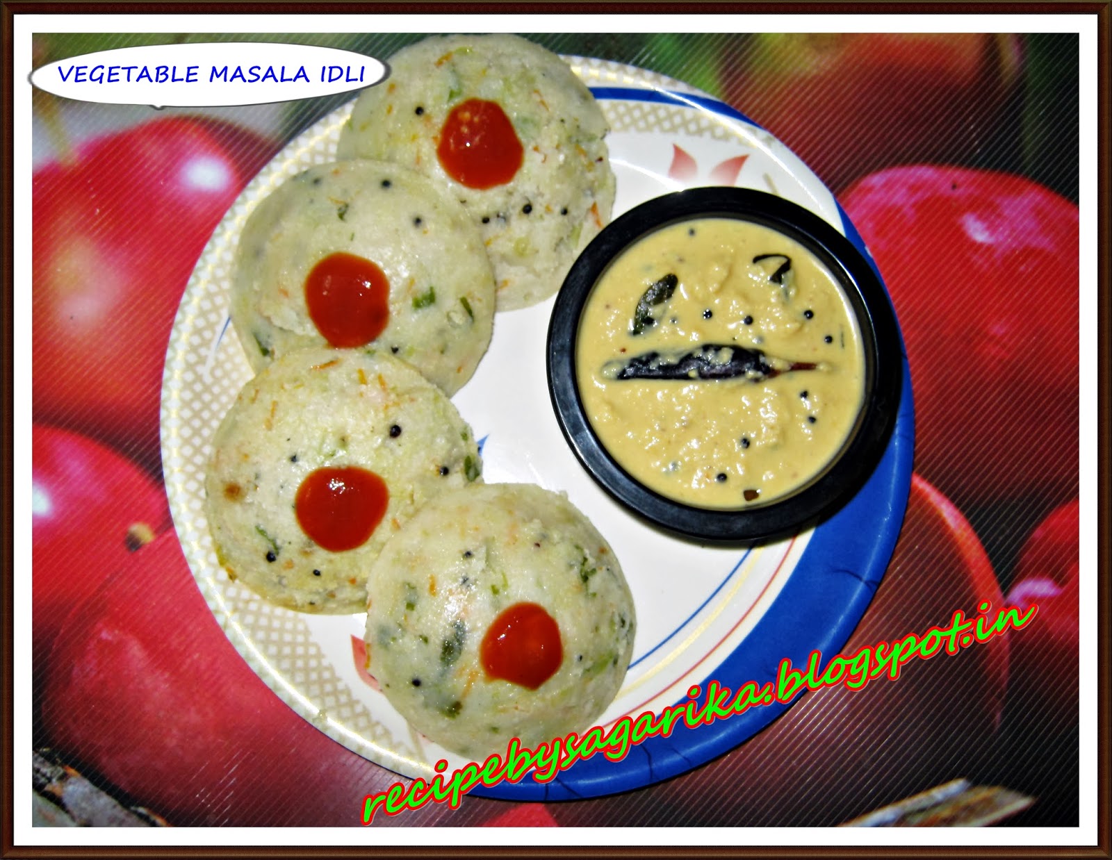 Kunmun's Delicious Kitchen: VEGETABLE MASALA IDLI