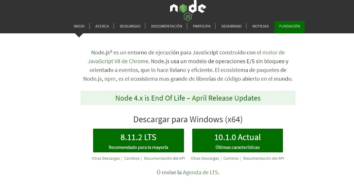 NodeJS - ¿Que es Node.js? ¿Como instalar Node.js? - En el codigo