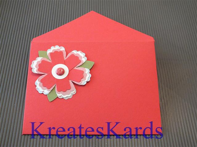 KreatesKards: My First Envelope Using the Simply Scored Diagonal Plate