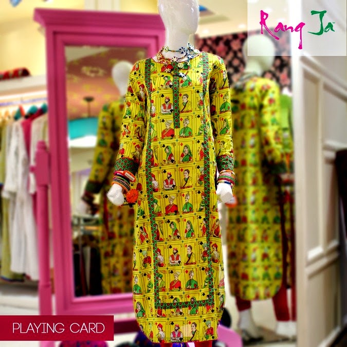 Rang Ja Summer Collection 2014 | Lawn de Lashkare and Neon Nation ...