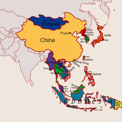 BLOG DA PROFª JACKIE: Países do Extremo Oriente da Ásia