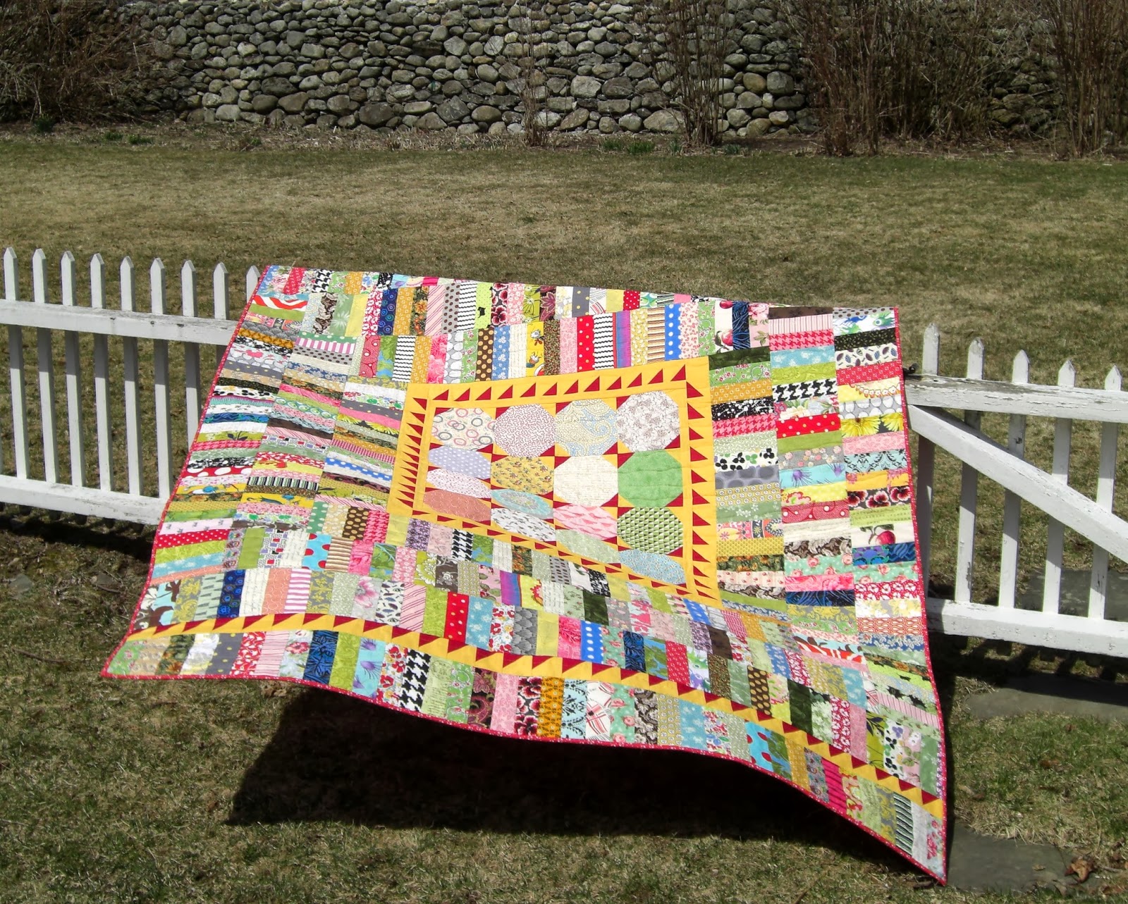 Karen Griska Quilts: String Quilt Pattern - Sunshine