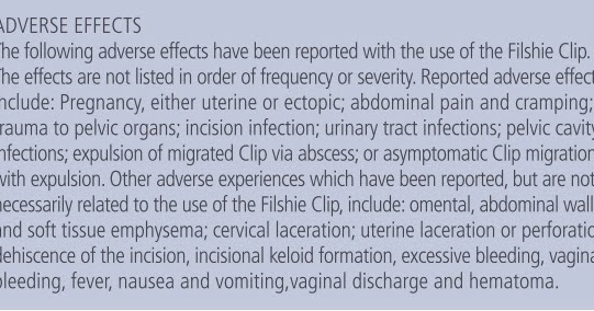 Post Tubal Ligation (PTLS): Filshie Clip Pain