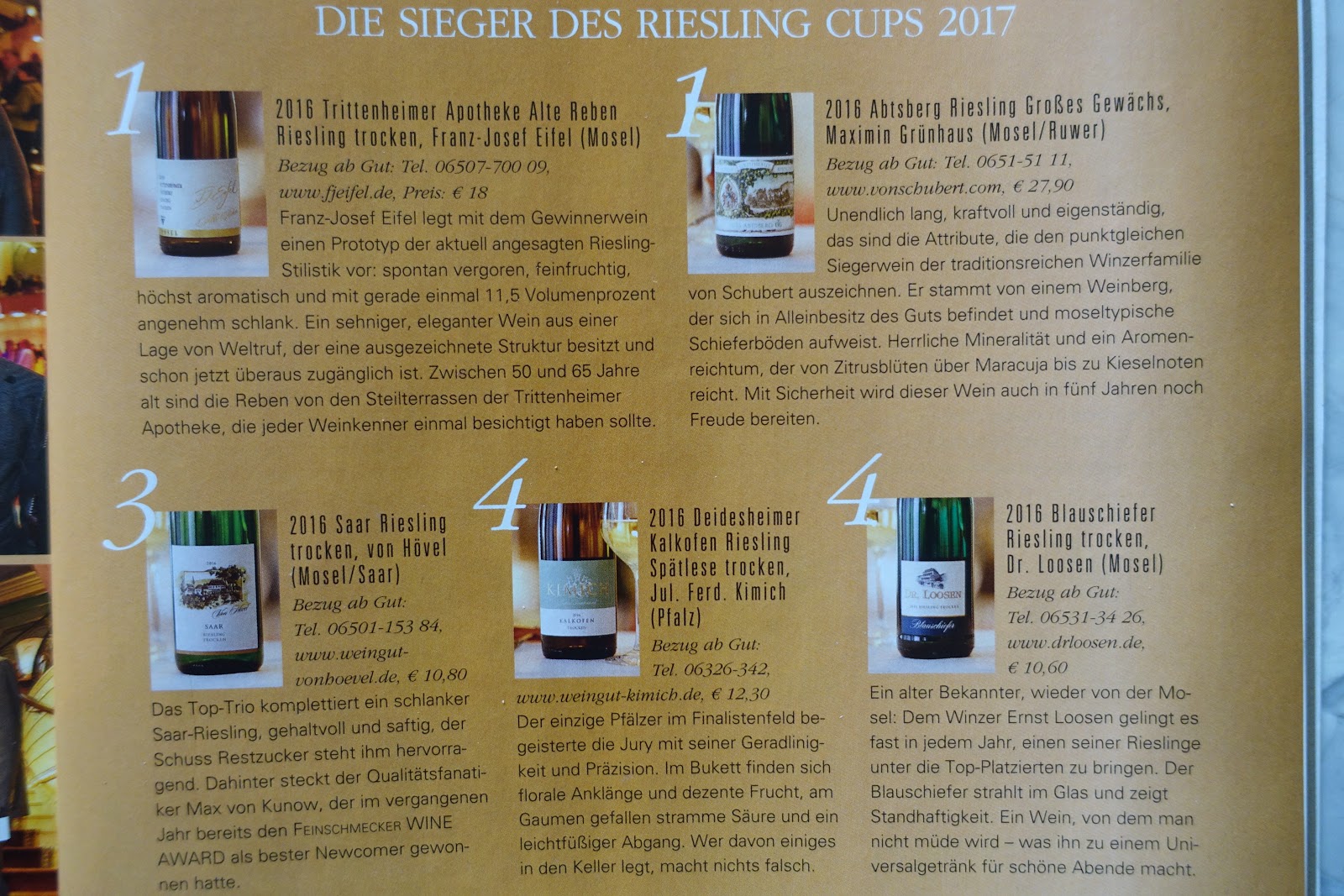 schiller-wine: Germany’s Best Dry Rieslings – Feinschmecker Riesling ...