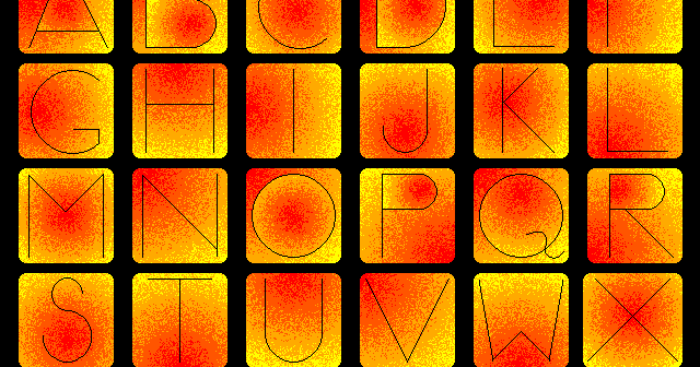Capital letters computer art