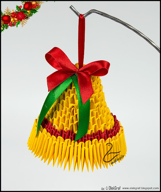 Origami 3d - mikaglo: 170. Dzyn... Dzyn... Dzwonią dzwonki... z origami ...