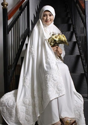 Model Gaun Pengantin Muslimah Simple Tapi Elegan