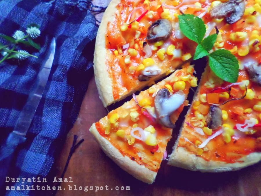 Amal's Kitchen : Simple & Easy Recipes: Pizza Sayur : Tanpa Telur ...