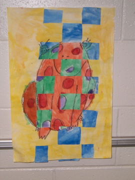 That Little Art Teacher: Watercolor Animal Weavings 4th grade Part II