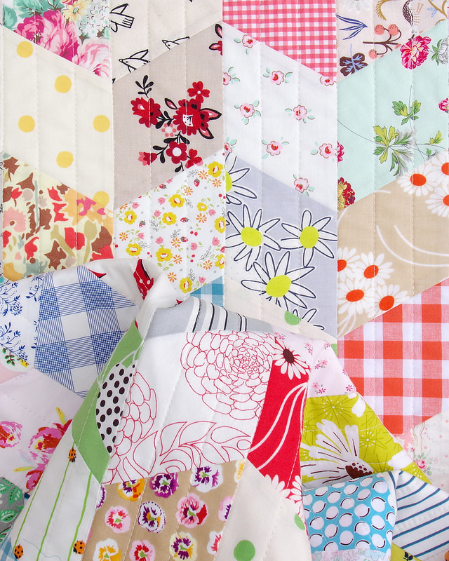 Red Pepper Quilts: One Patch Quilt :: Diamonds