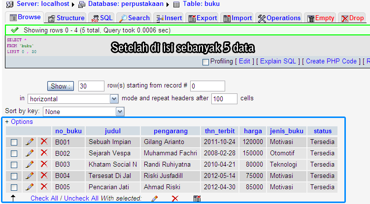 Memasukan Data ke dalam Table di PHPMyadmin | NoteBase