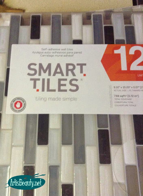 ART IS BEAUTY: Quick Kitchen Backsplash Makeover using Smart Tiles.