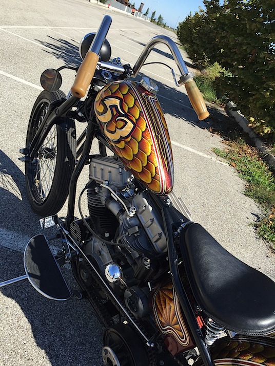 GalluzHead...... Be a Man ride a Pan : H-D Panhead FL Chopper for sale