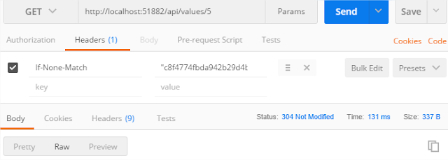 Code & Go: C#: webApi cache, Etag and 304(NotModified) StatusCode (1/2)