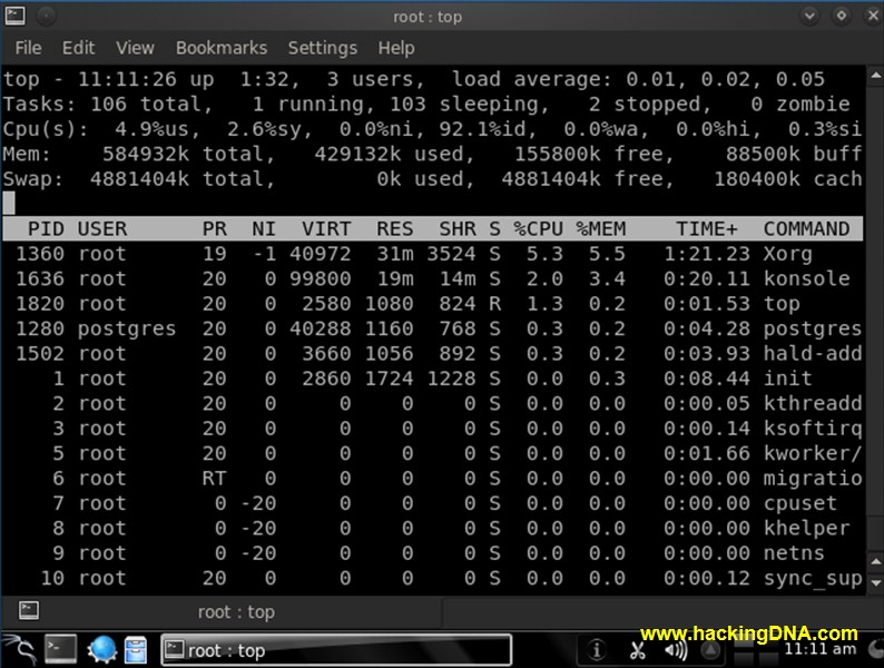 HackingDNA: Learn Linux Commands on Backtrack Environment