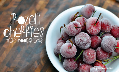 Give Peas a Chance: Frozen Cherries, Icy Sweet Treats