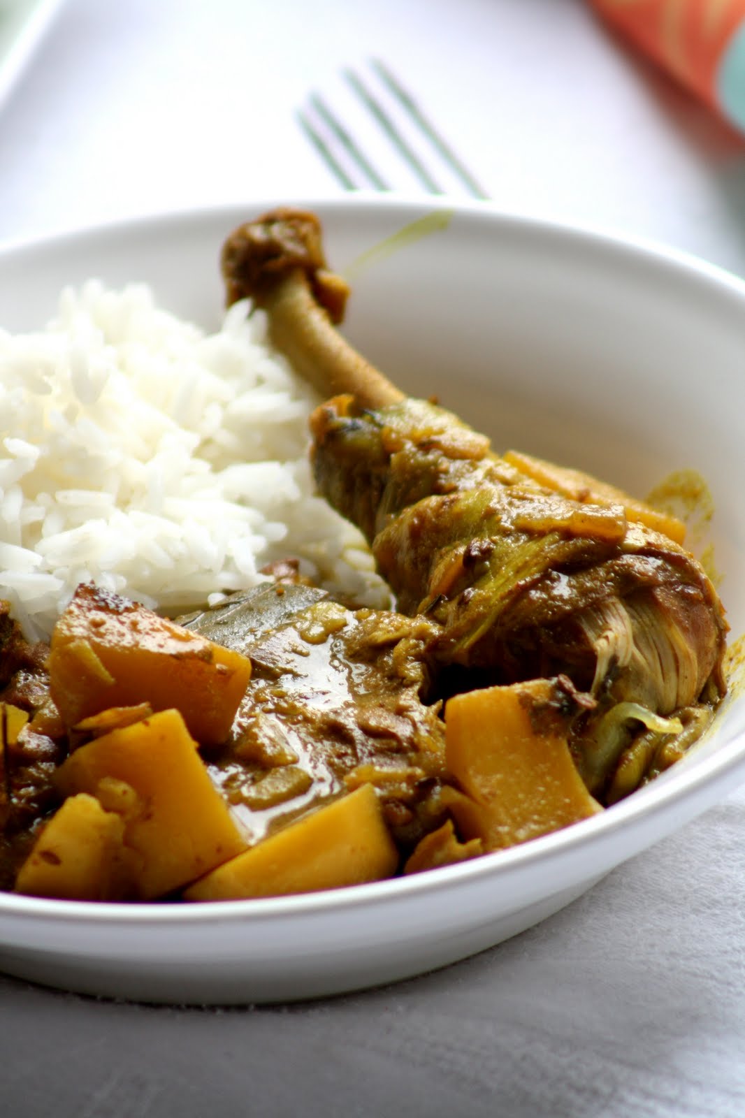 Verveine Pêche: Colombo de poulet