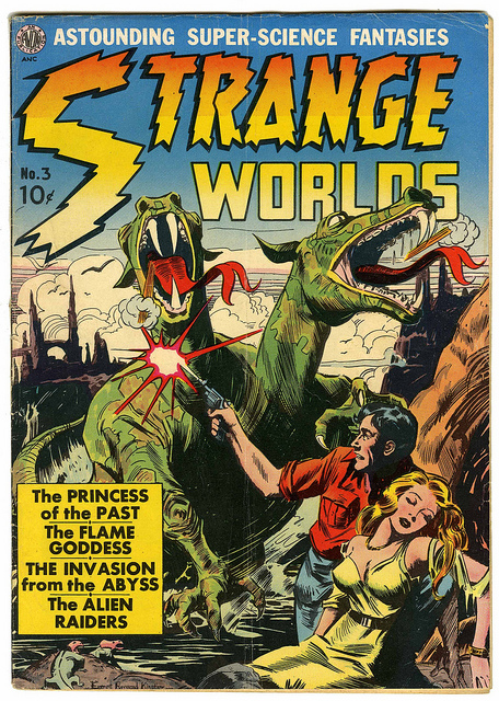 Flyer Goodness: Strange Worlds Comic Covers (1950s)