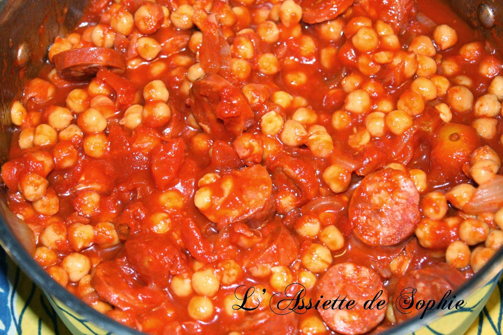 L' assiette de Sophie: Pois chiches à la catalane