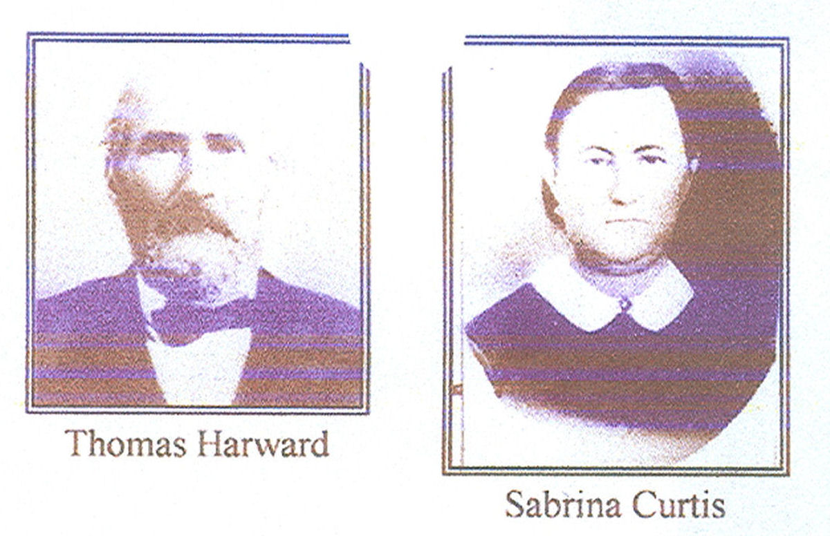 Ozias Strong Harward Family: Thomas Harward & Frances Eva Curtis