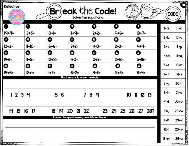 Teaching With Love and Laughter: Break the Code Math Edition