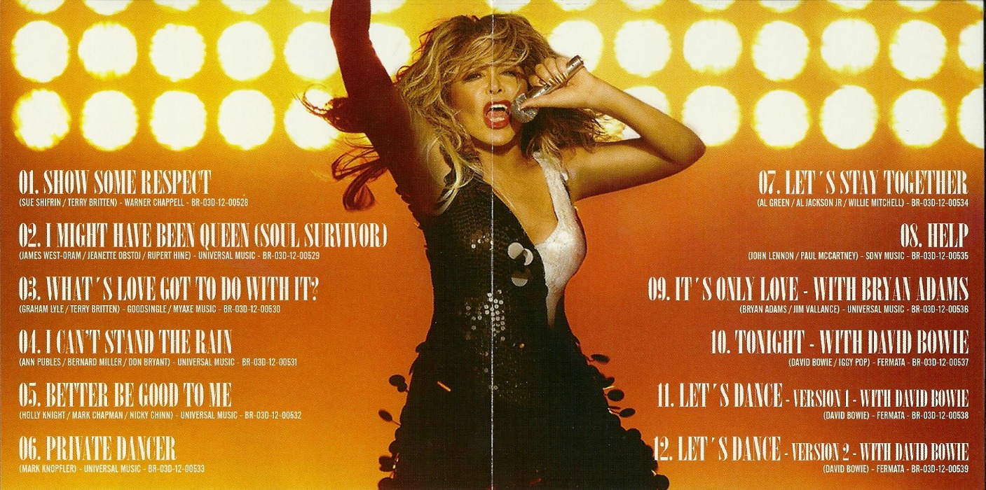 Encarte: Tina Turner - Private Dancer Tour 1985 - Encartes Pop