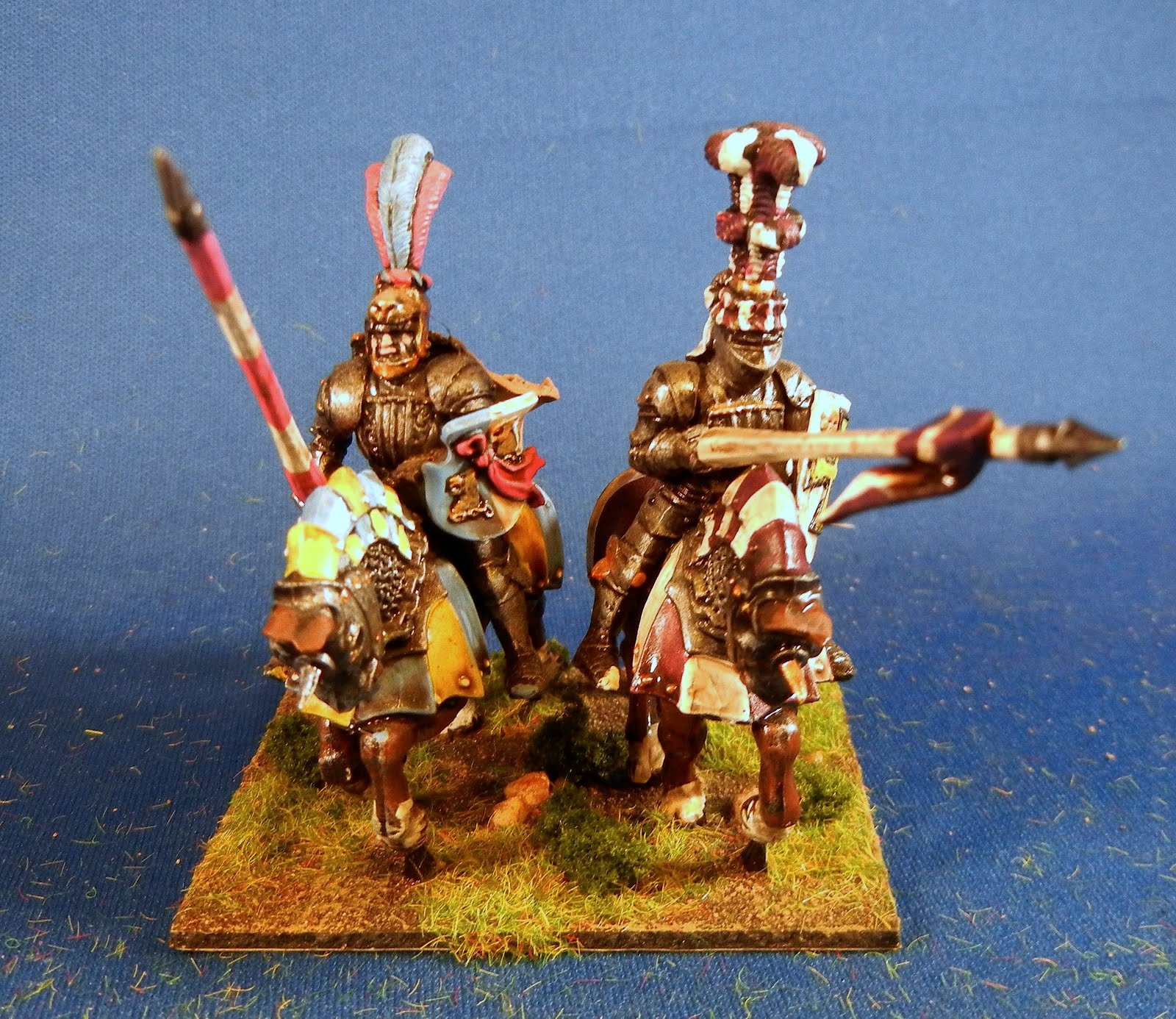 Bob's Miniature Wargaming Blog: 28mm renaissance gendarmes and artillery