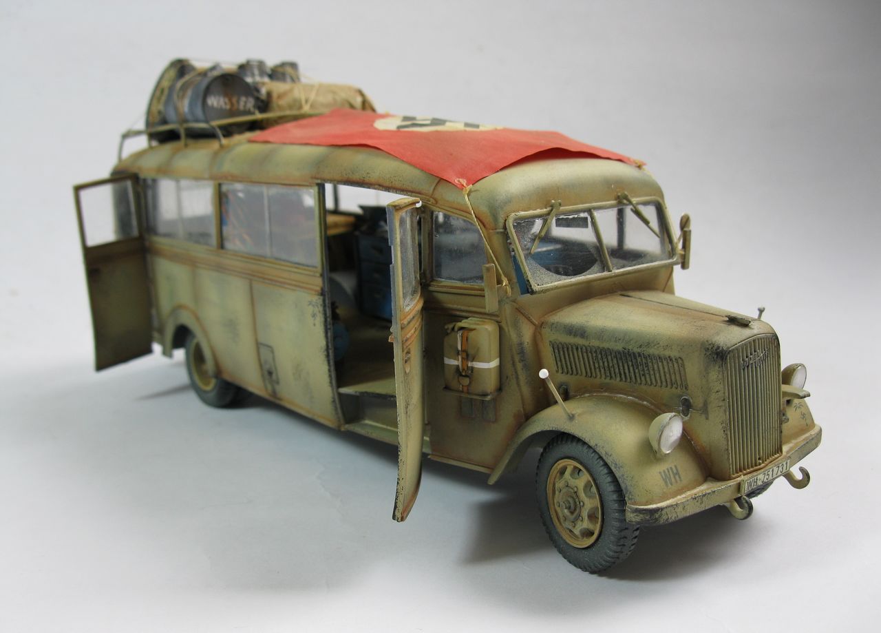 Panzerserra Bunker- Military Scale Models in 1/35 scale: Opel Blitz Bus ...