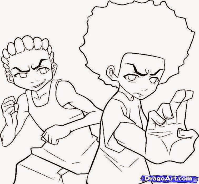 Boondocks Huey Drawing No Pages Coloring Pages
