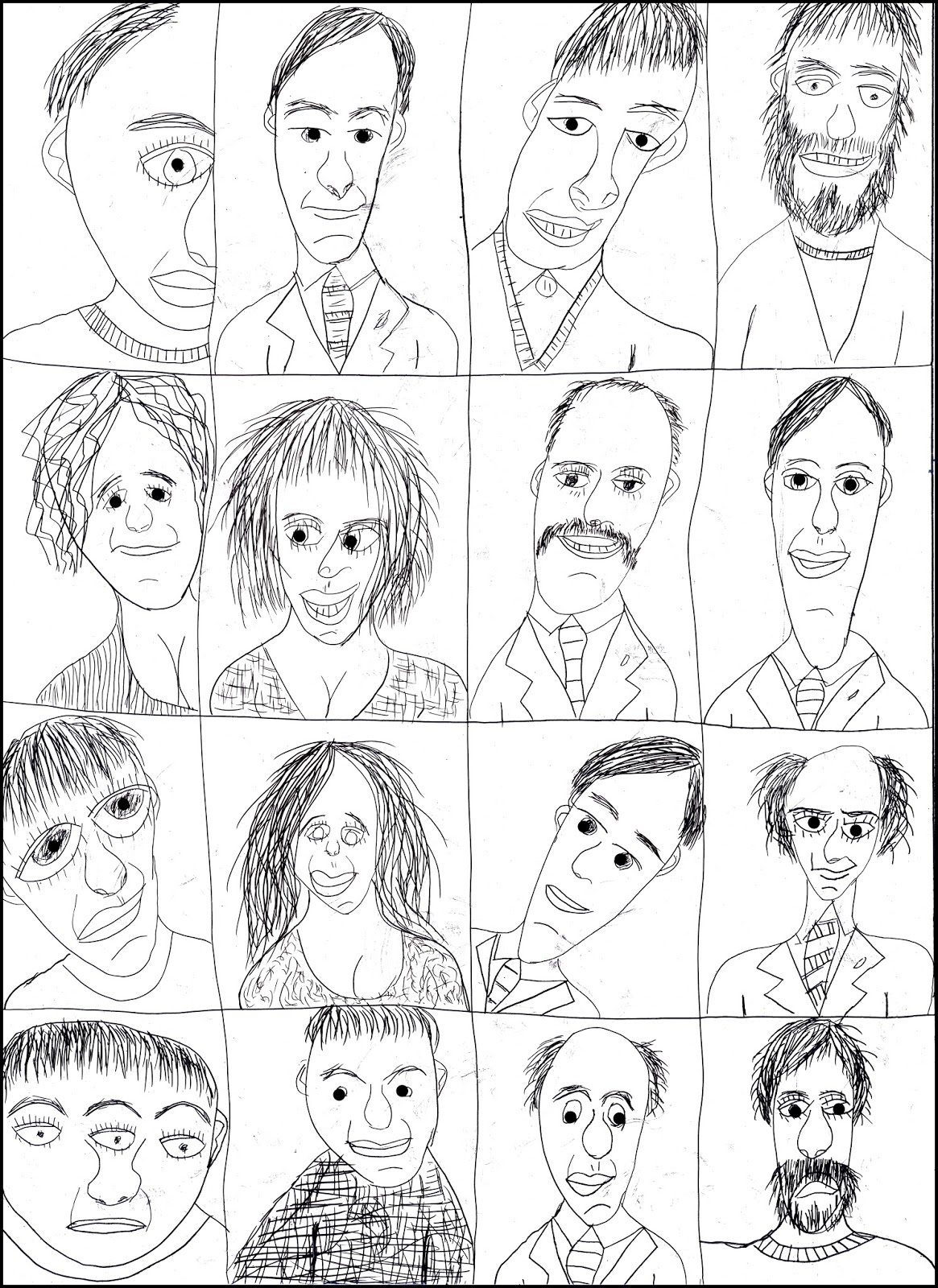 All This Is That: Drawing: Faces #1127 - NYC