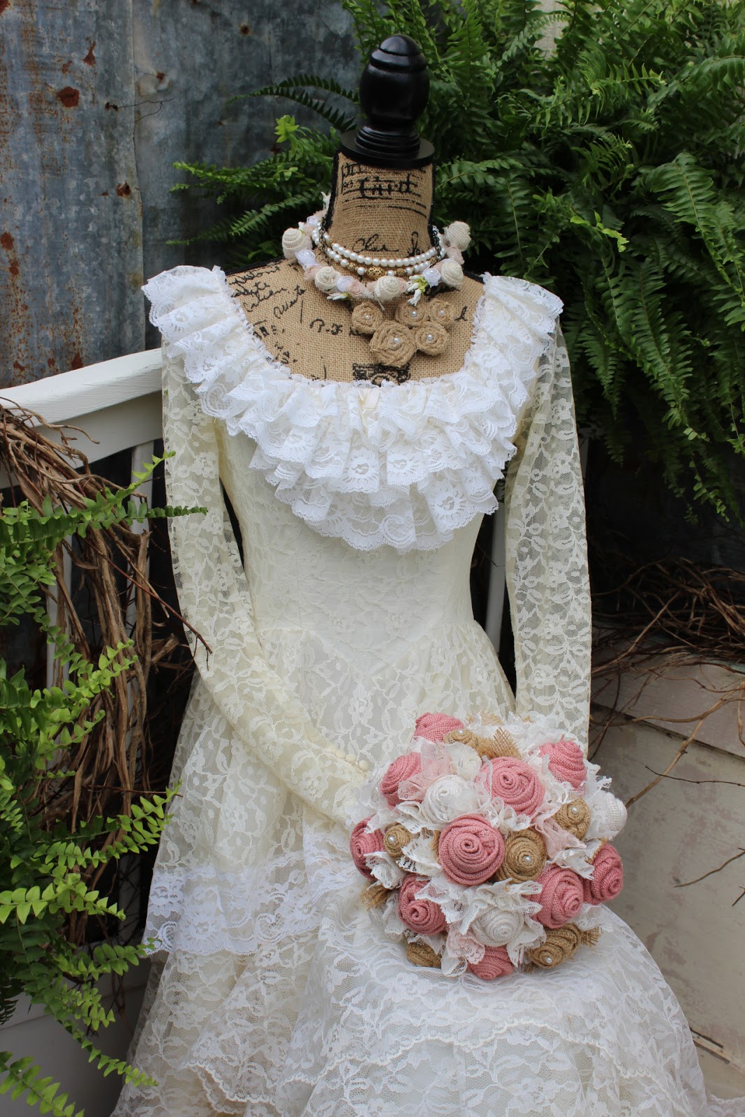 Burlap Wedding Dress