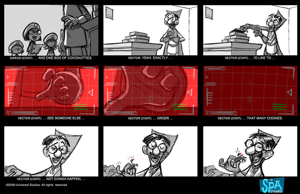 Living Lines Library: Despicable Me (2010) - Storyboards