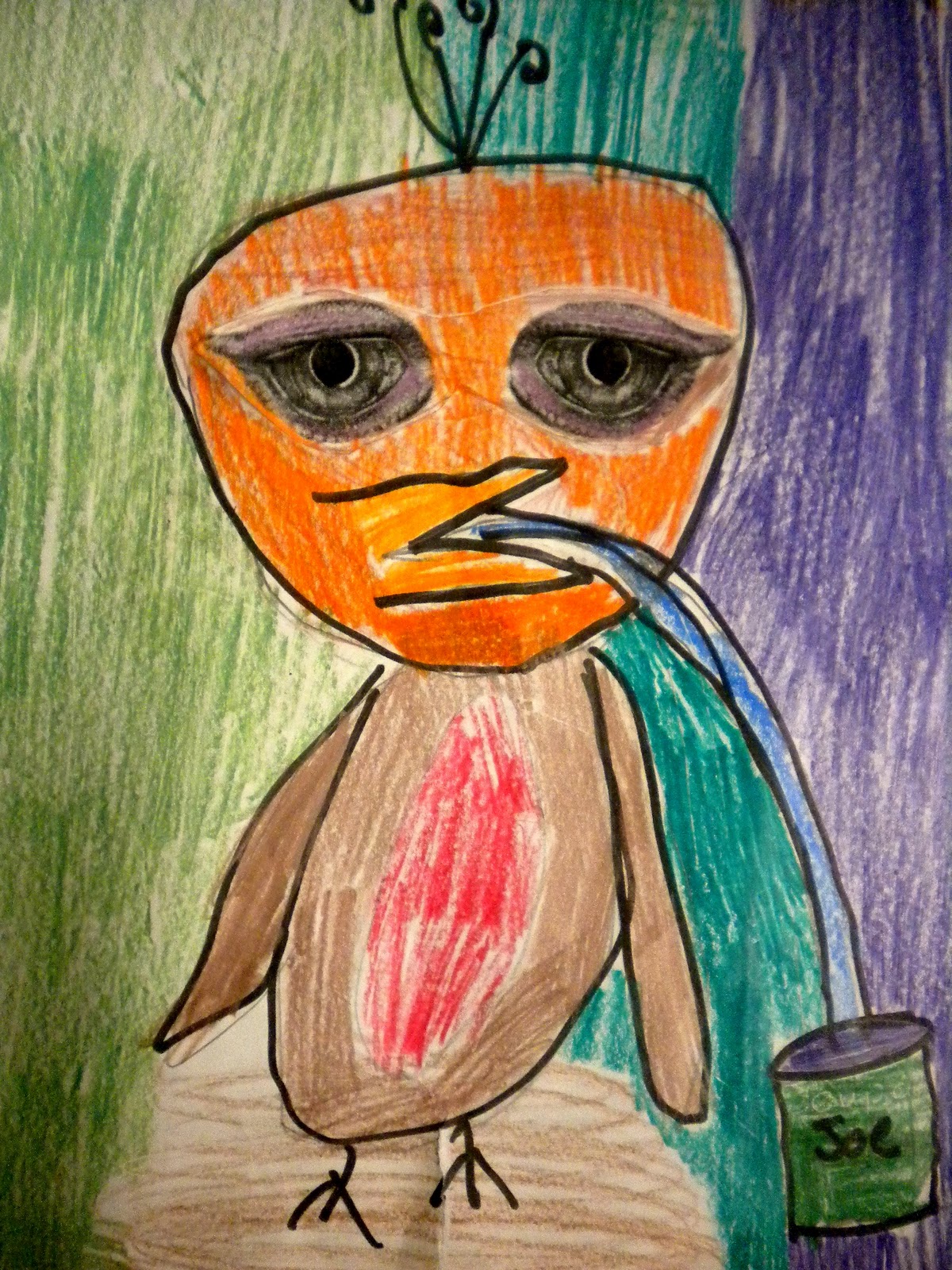 Waitsfield Elementary Art: Animal Personification