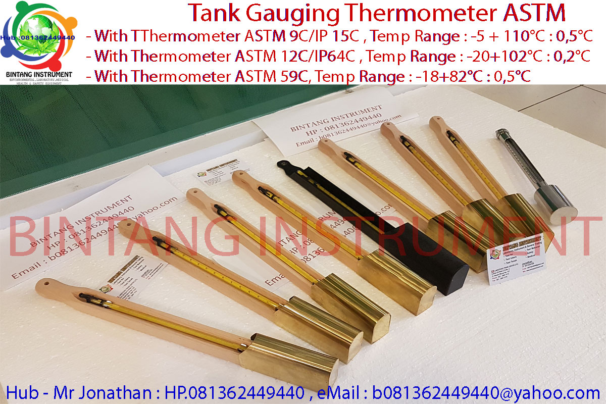 .: 081362449440 jual ASTM Thermometer With Wood Backcase , Tank Gauging ...