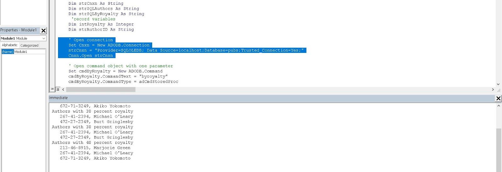 Cheran Ilango Blog Access Vba With Mssql Server Passing Parameter Via Vba Code To Mssql Sql